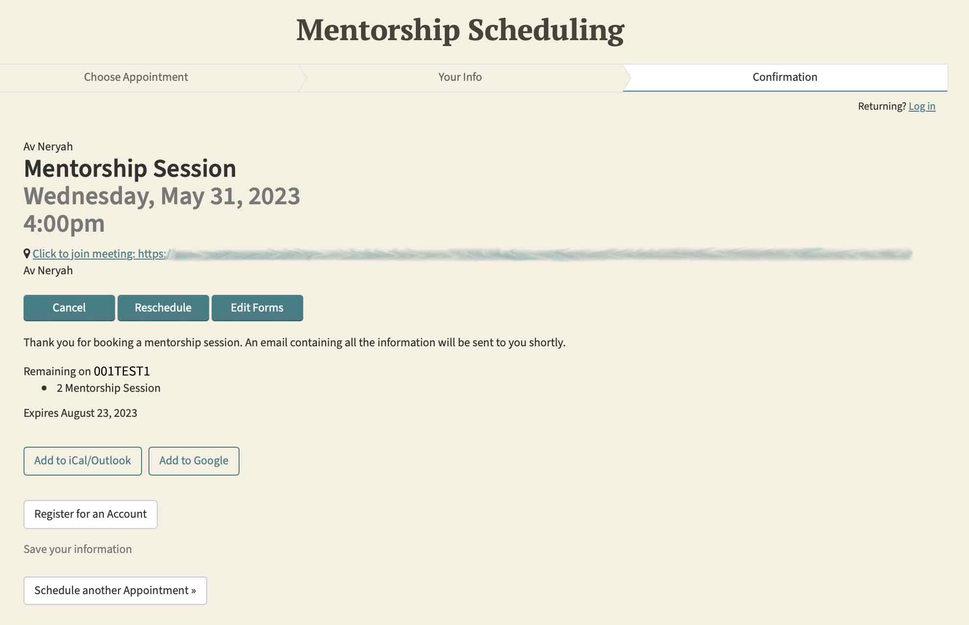 Mentorship Package – Av Neryah