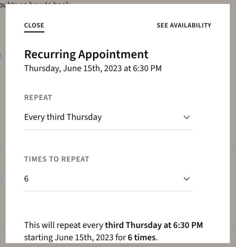 Recurring Session – Av Neryah